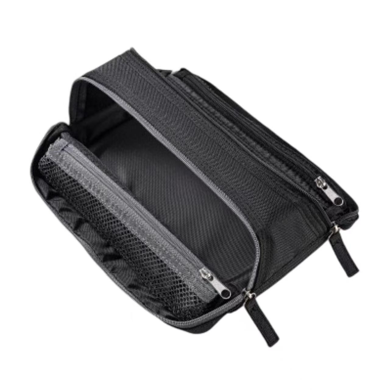 KOKUYO Campus Double Zip Large Capacity Pencil Case – Black – Goodie Goodie