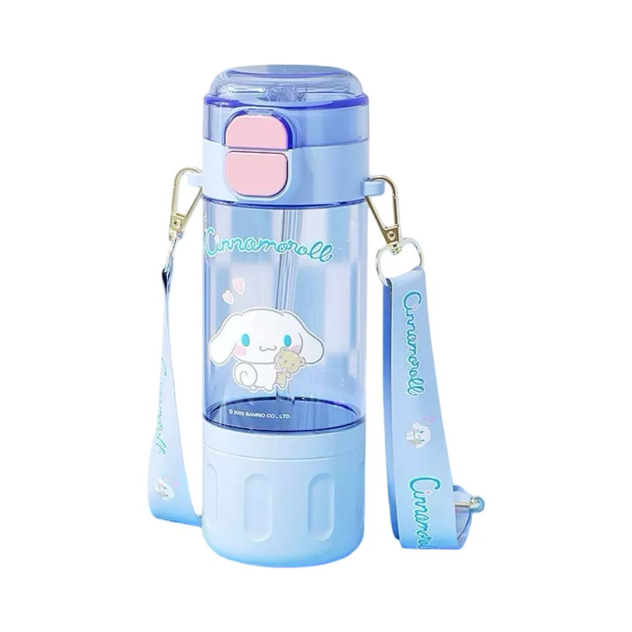 Sanrio Double-Drink Plastic Water Bottle 580 ml – Cinnamoroll – Goodie ...